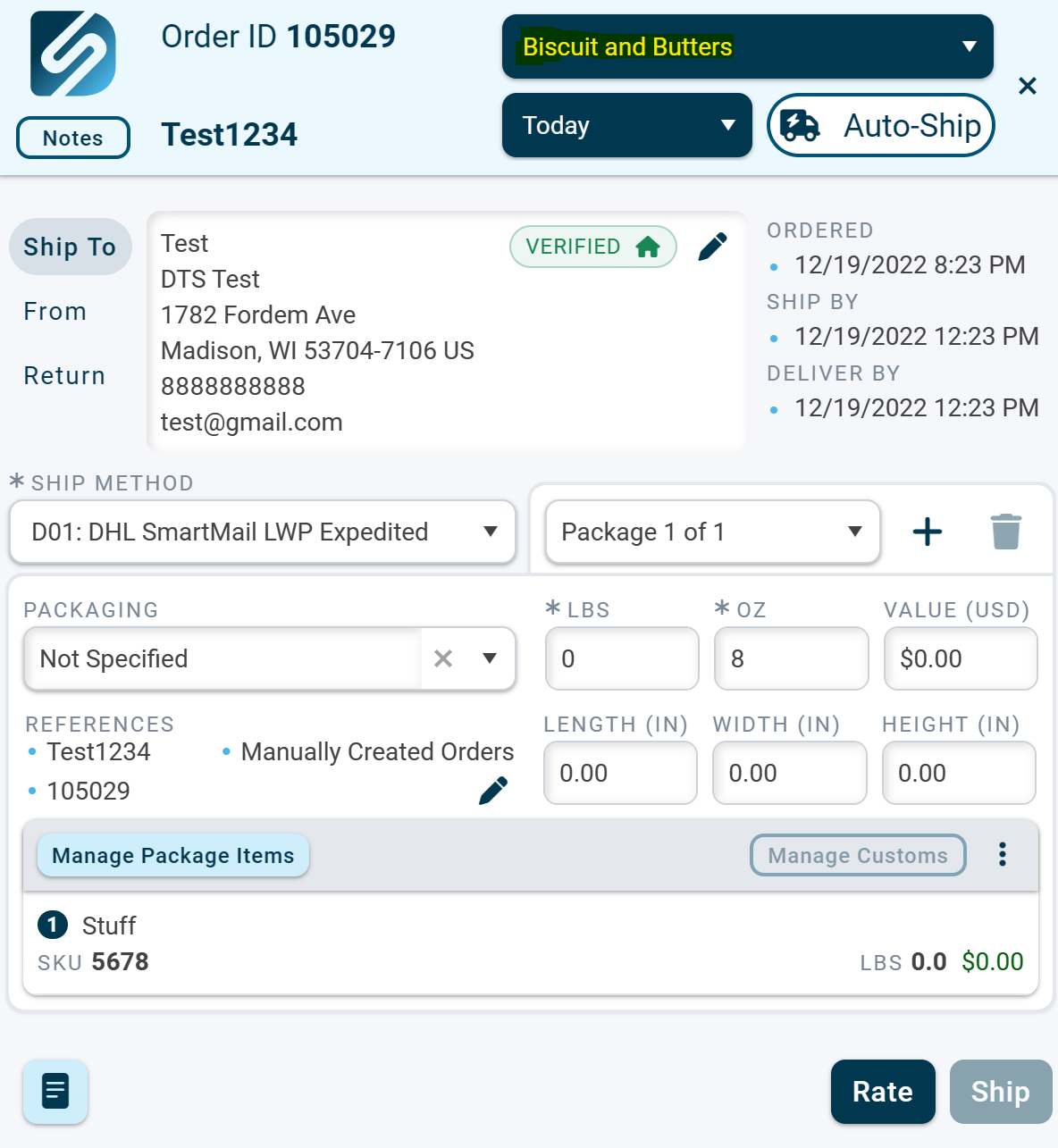 Attaching a custom Packing Slip to a Profile